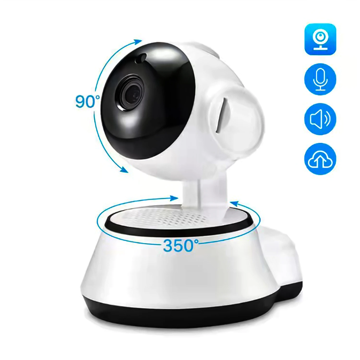 Mini Wifi Camera 360-degree Rotation Monitoring Without Dead Ends Nanny ...