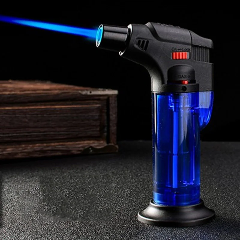 High-jet-Flame-Butane-Gas-Transparent-body-design-Refillable-Adjustable ...