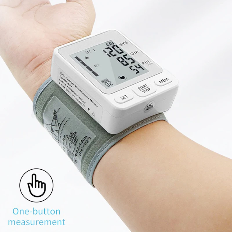 Wrist-Blood-Monitor-Automatic-Upper-Arm-Pulse-Meter-Arterial-Pressure ...
