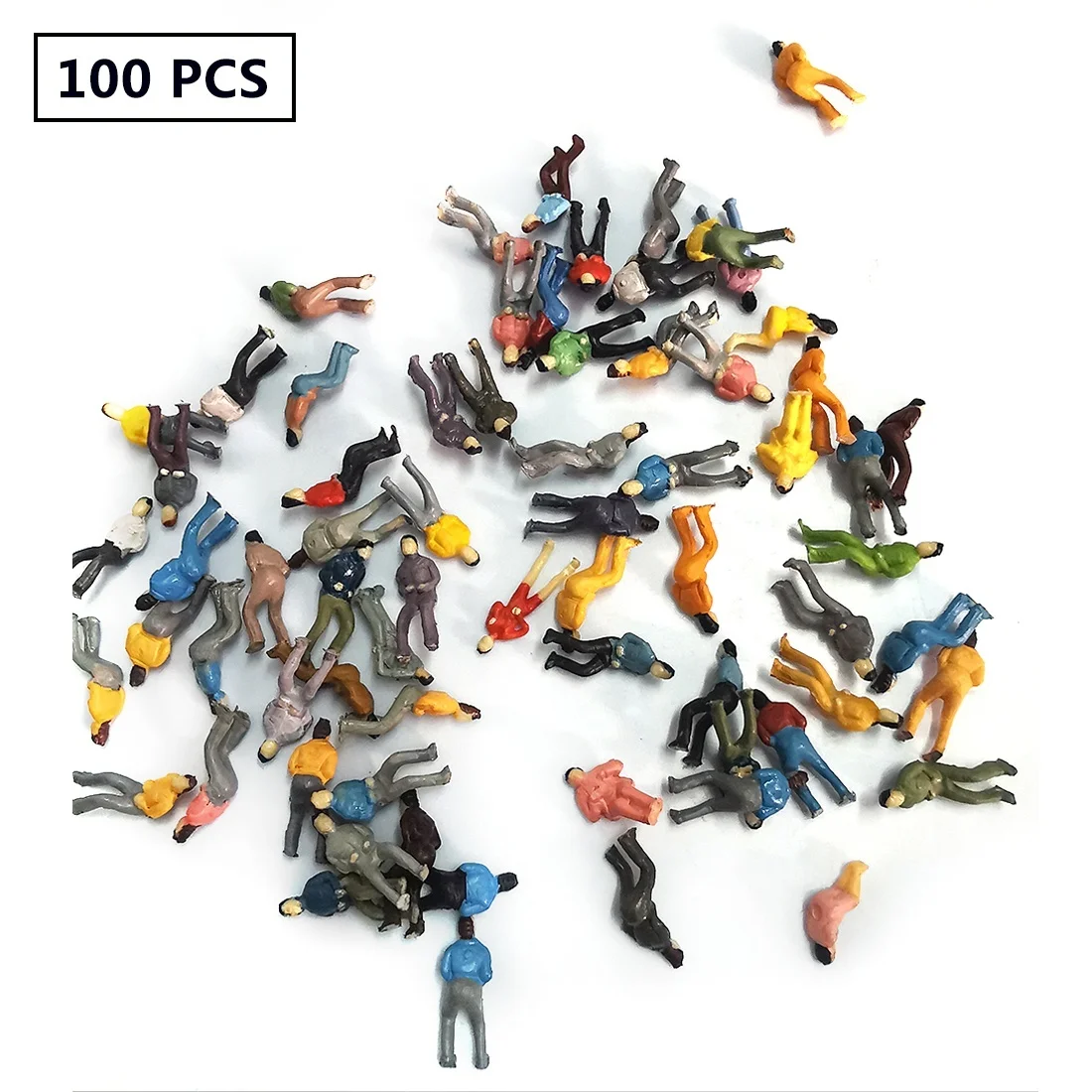 100Pcs-1-75-HO-Scale-Miniature-Figures-Model-for-Train-Railway-Sand ...