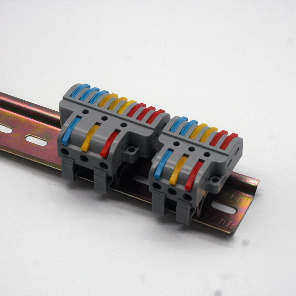 DIN-Rail-Mini-Fast-Wire-Cable-Connectors-Universal-Compact-Conductor ...