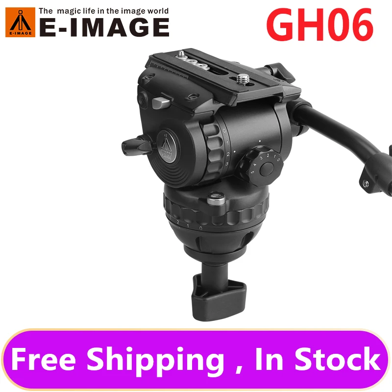 E IMAGE GH06 6kg Payload 75mm Bowl Video Fluid Head For Camcorder ...