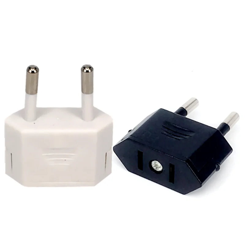 New-CN-US-To-EU-Euro-Europe-Plug-Adapter-2-Round-Pins-Socket-Converter ...