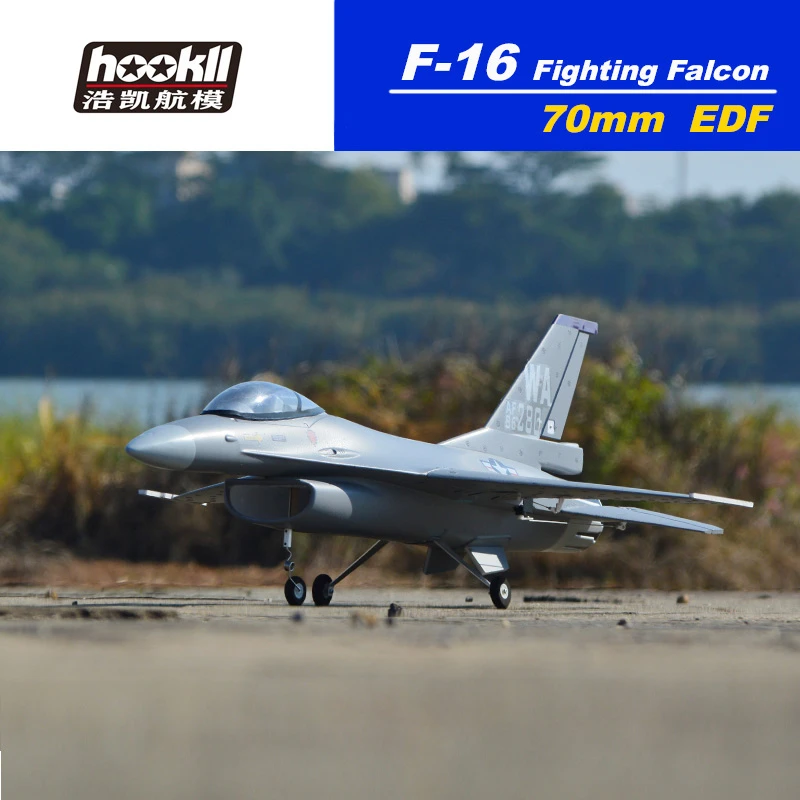 Hookll Model 70mm Edf Plane Jet F16 Fighting Falcon Rc Airplane Toy ...