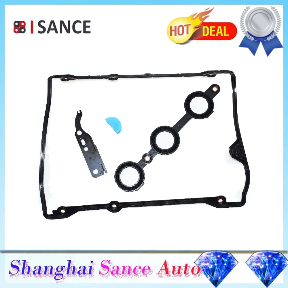 ISANCE Valve Cover Gasket Kit 078198025, 058198217 For Audi A6 A4 ...