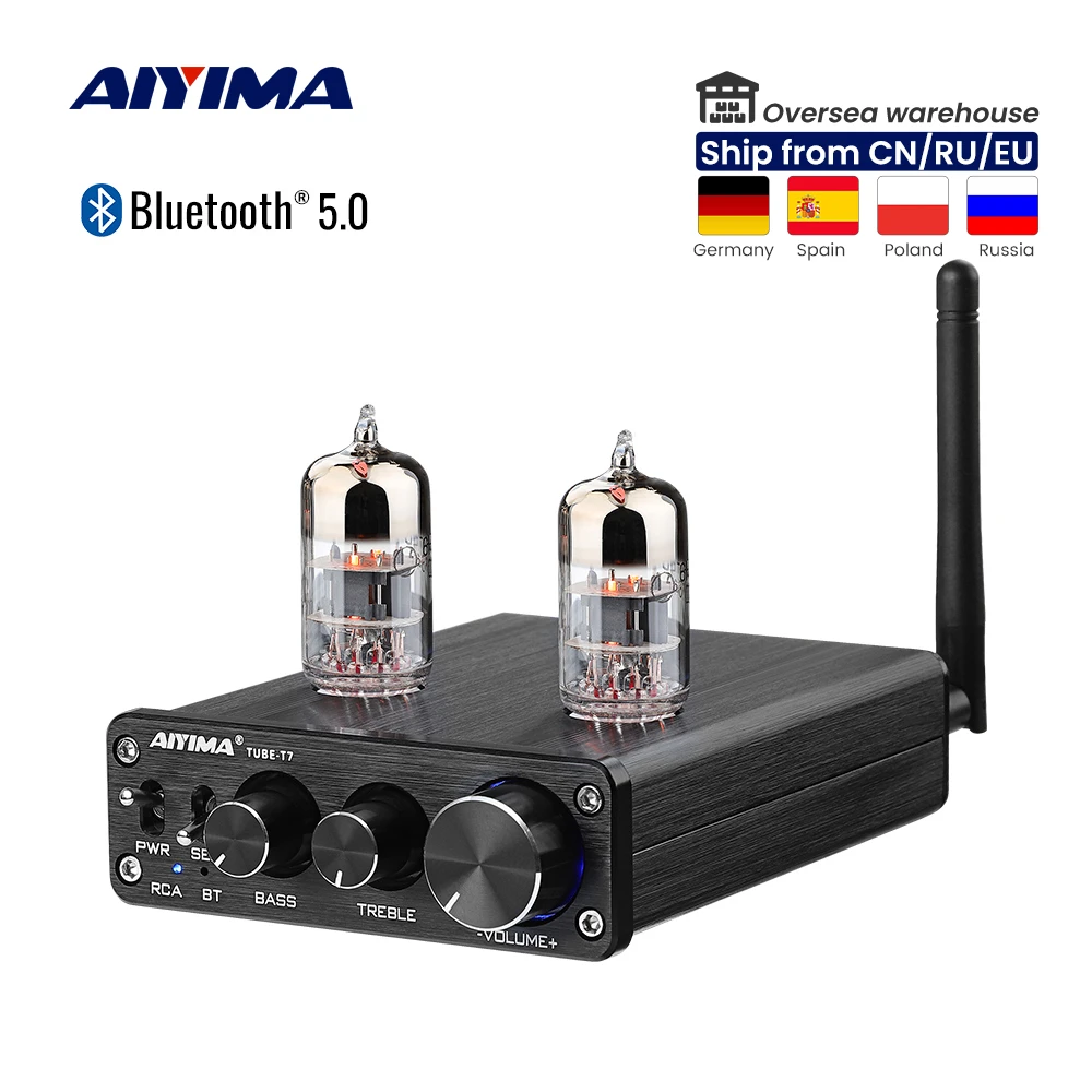 Aiyima Bluetooth 5.0 6h3n Tube Amplifier Preamp Preamplifier Hifi ...