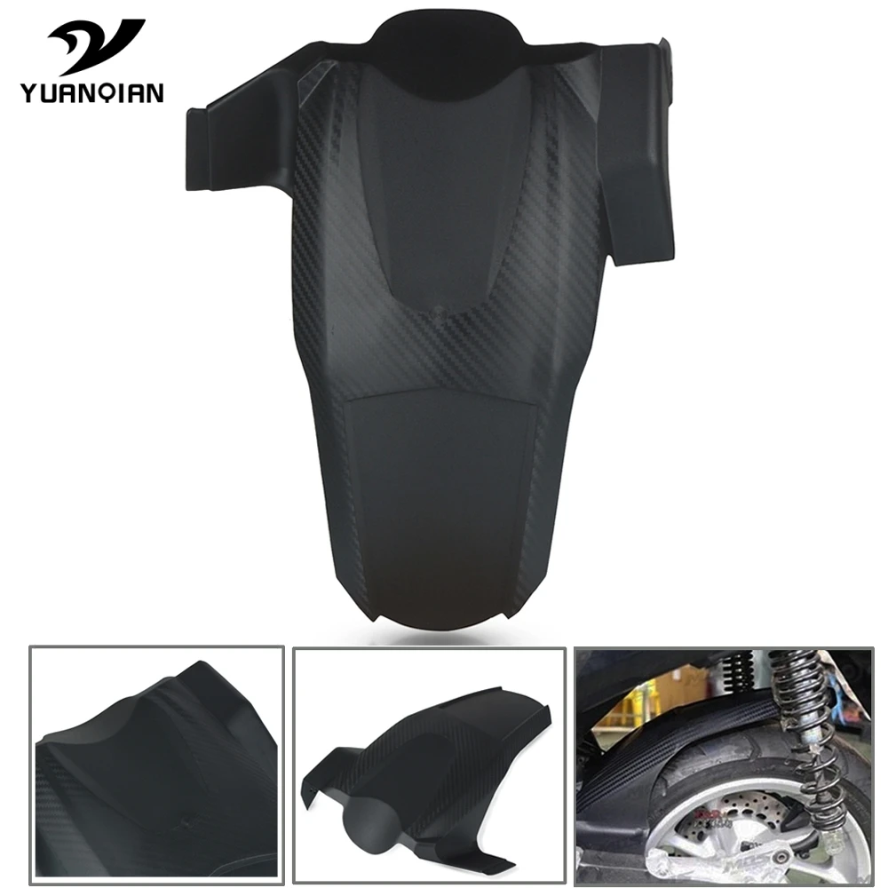 Motorcycle Carbon Fiber Black Rear Fender Wheel Hugger Mudguard Splash ...