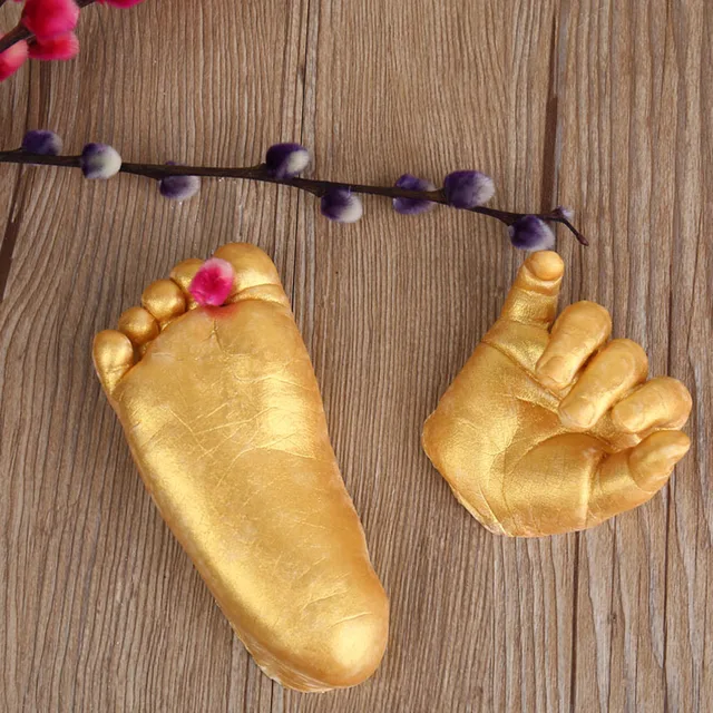 3D DIY Newborn Hand Foot Mold Photo Frame Baby Plaster Casting Kit ...