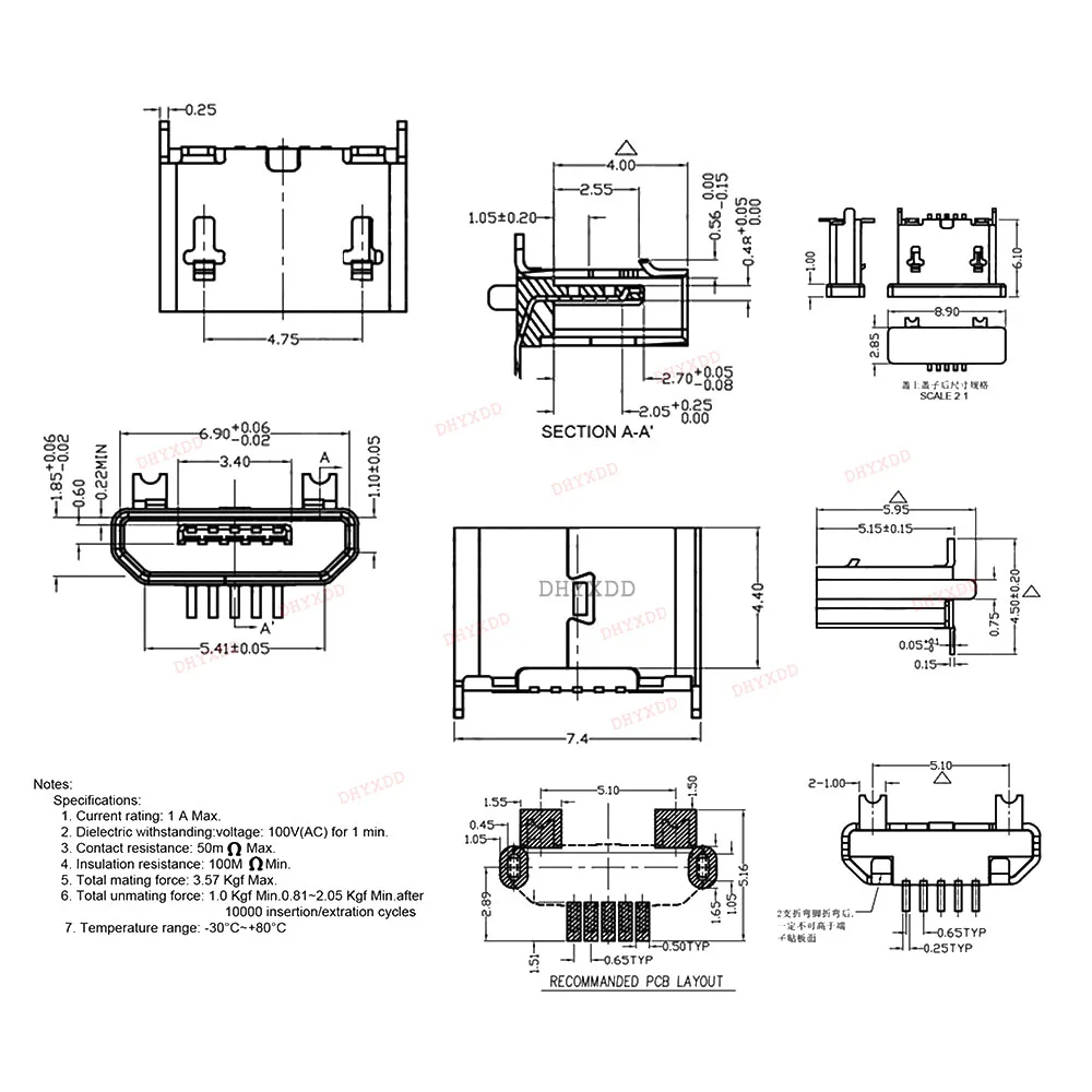 Micro Usb Port Diagram