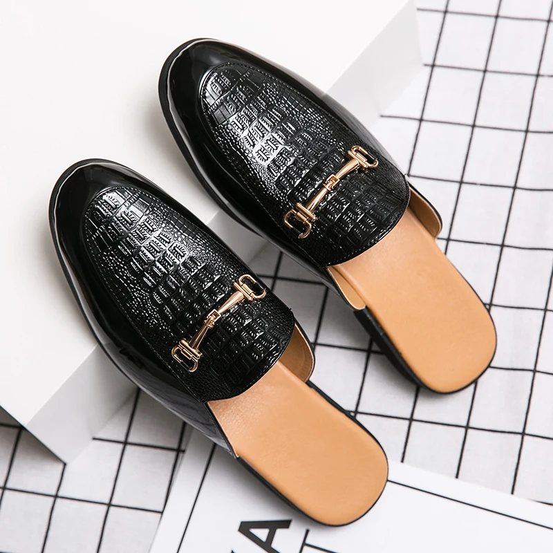 Italian-Half-Shoes-For-Men-Leather-Mens-Casual-Shoes-Loafers-Slippers ...