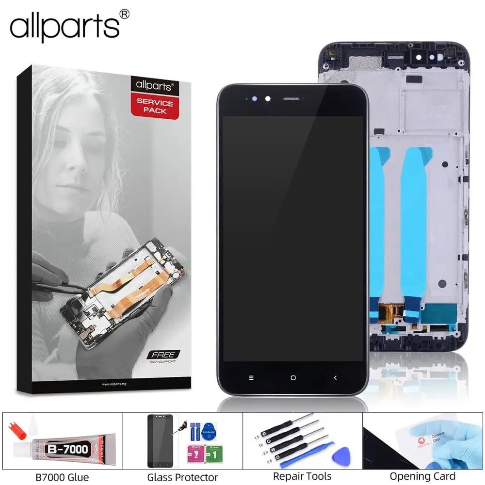 LCD Para Xiaomi Mi A1 5X Display Tela Touch Frontal Com Aro Completo ...