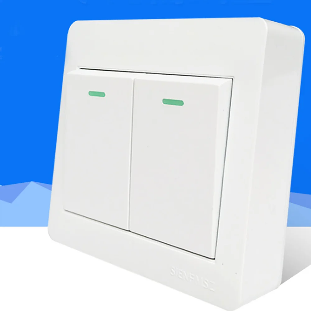 2-Gang-1-Way-2-Way-Surface-mounted-switch-single-control-switch-open ...