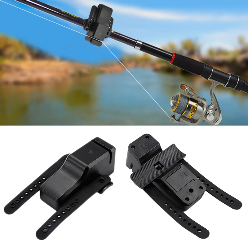Led Night Fishing Rod Tip Clip Bite Alert Alarm - Black Electronic Led ...