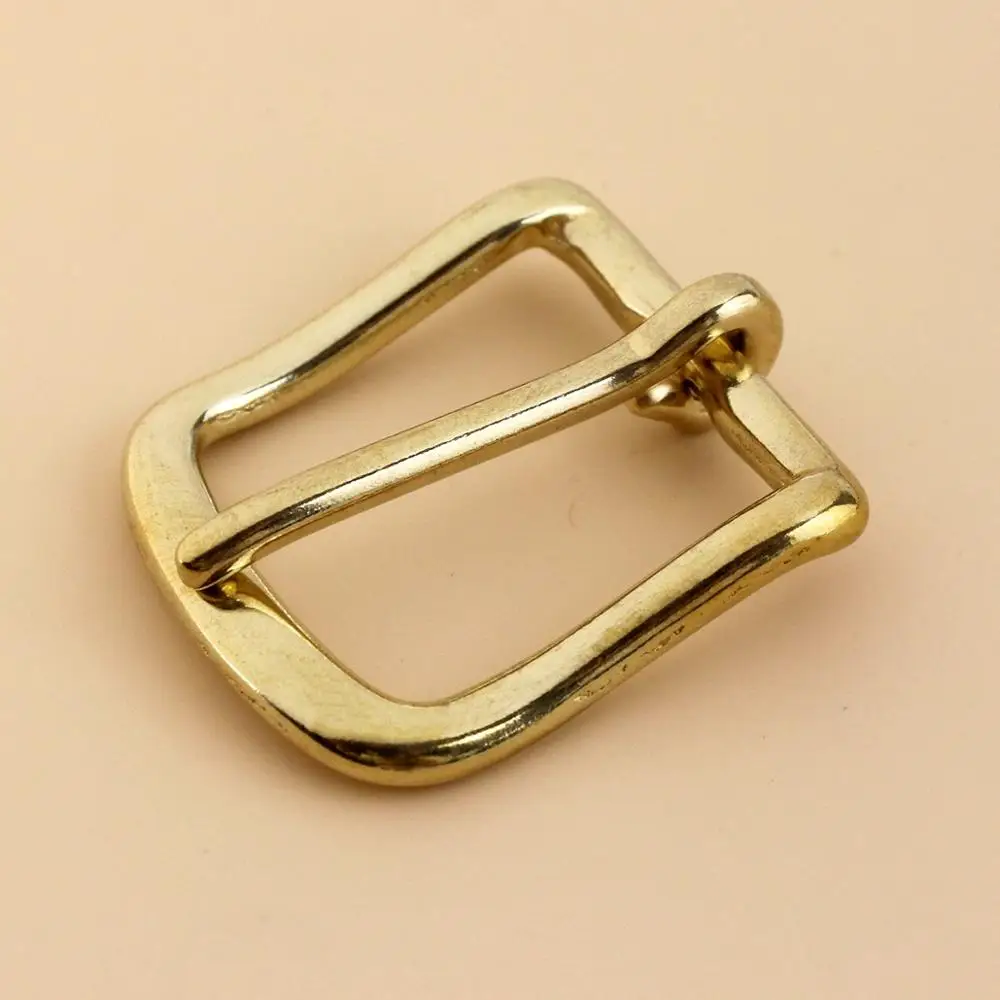 Solid Brass Belt Buckle End Bar Heel bar Buckle Single Pin Belt Half ...