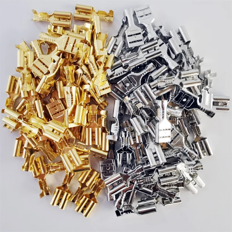 Wire Connection Spade Connector | Wire Terminals - Metal Connector 2.8 ...