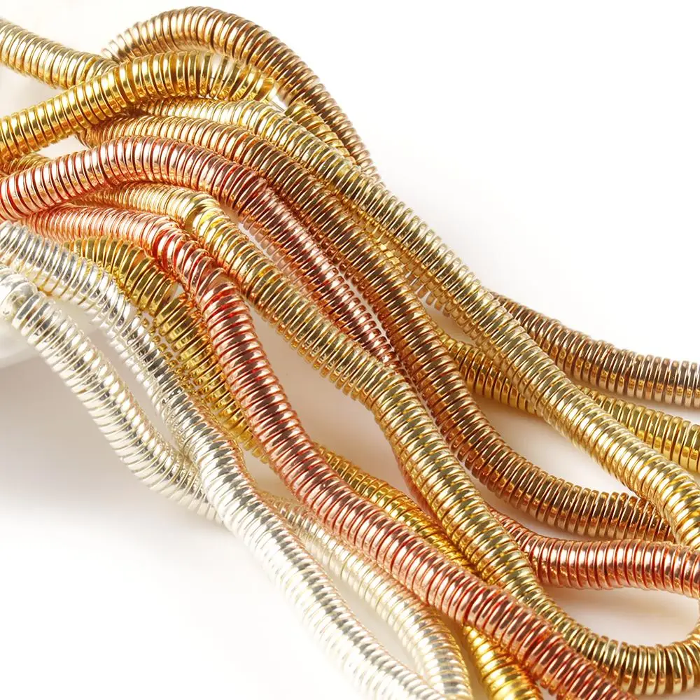 Bracelet Earrings Accessories | Flat Beads - Natural Stone Gold Plated ...