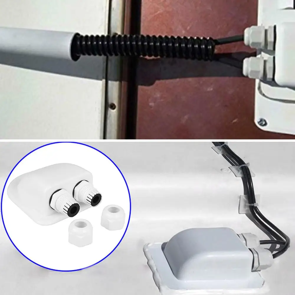 Double Wire Entry Gland Box Solar Panel Roof Wire Entry Gland Box Cable ...