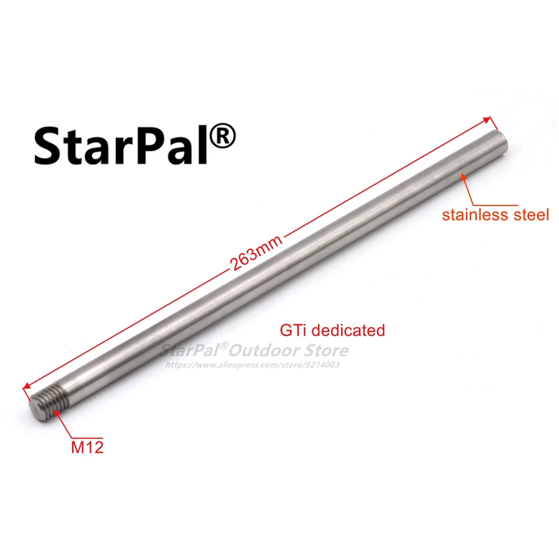 StarPal-M12-Thred-AZ-GTI-Hammer-Core-Stainless-Steel-Counterweight-Bar ...