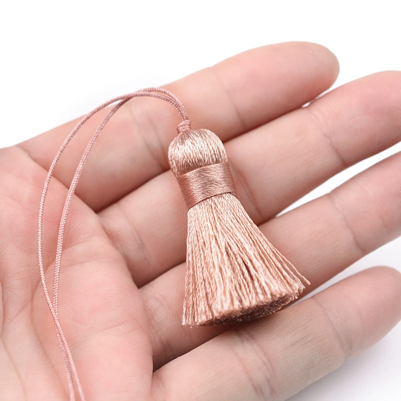 5Pcs Mini Rayon Tassels Pendant Bookmarks Clothes DIY Decorative ...