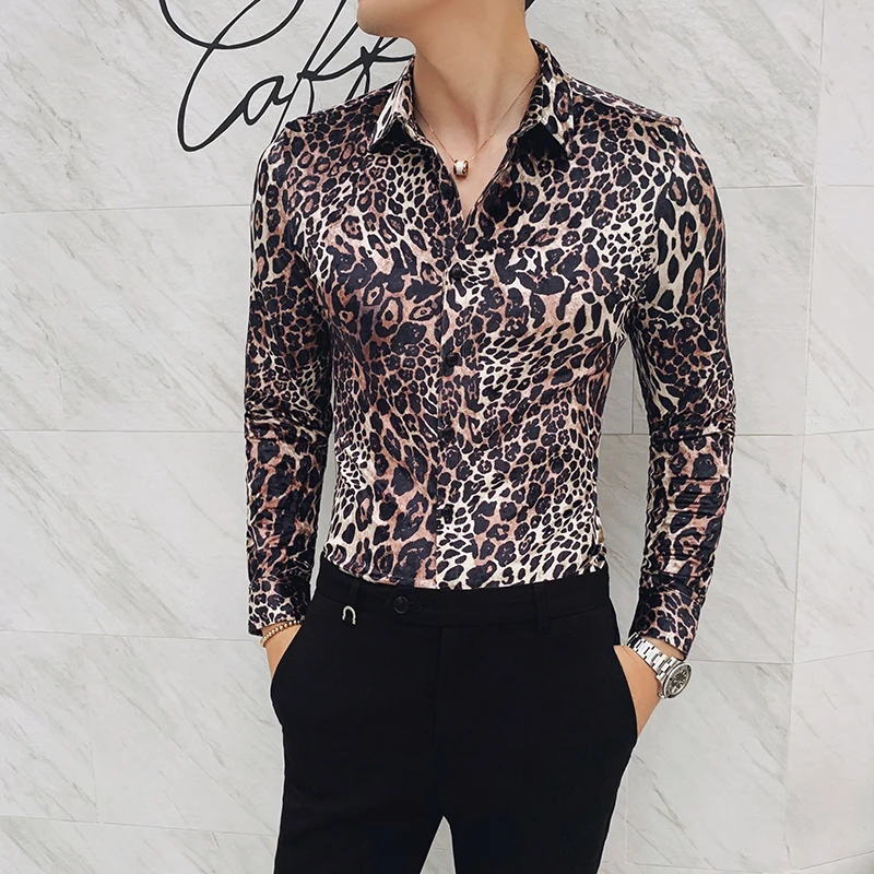 Корейский смокинг платье мода зима приталенная сексуальная леопардовая ...