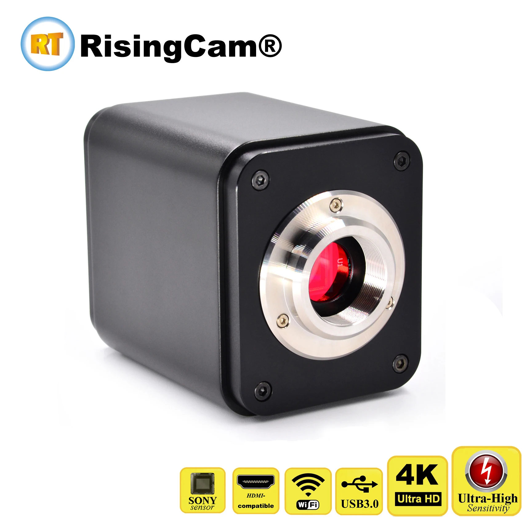 デジタルカメラ,wifi,USB,4k,60fps,HDMI互換,Sony imx485 1/1.2 "センサー付き|顕微鏡 ...