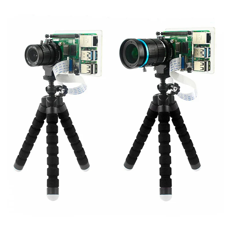 Raspberry-Pi-4-HQ-Camera-Acrylic-Case-or-Portable-Mini-Tripod-for-RPI-4 ...
