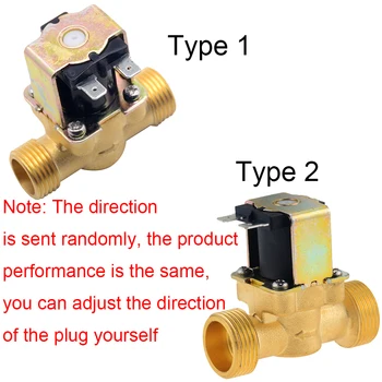 3/4” 1/2” DC 24V AC 220V DC12V Electric Solenoid Magnetic Valve Normally Closed Brass For Water ...
