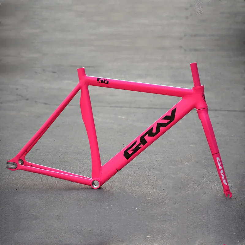 GRAY F10 Fixed Gear Frame 700C Aluminum Single Speed Racing Bike Frames ...