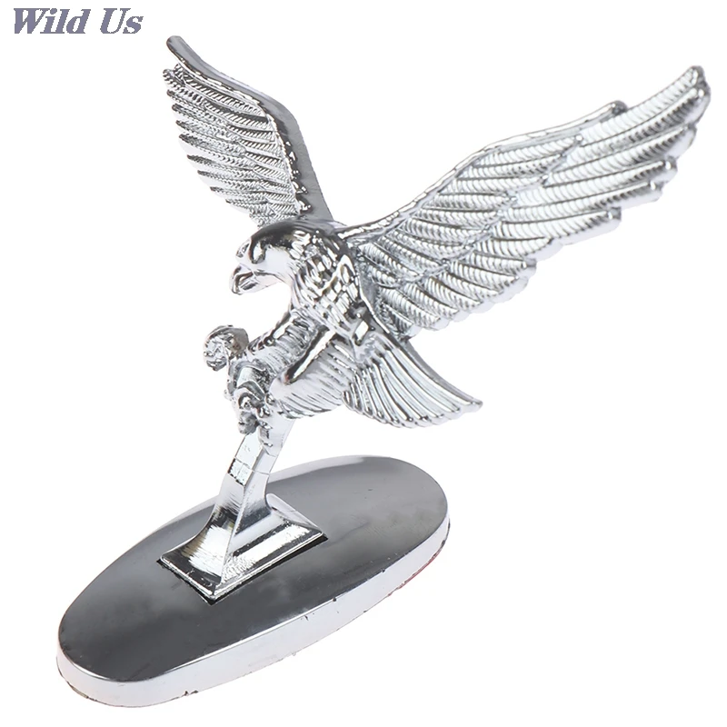 Auto Car Front Ornamet Emblem Angel Eagle Cover Chrome 3D HoodSticker ...