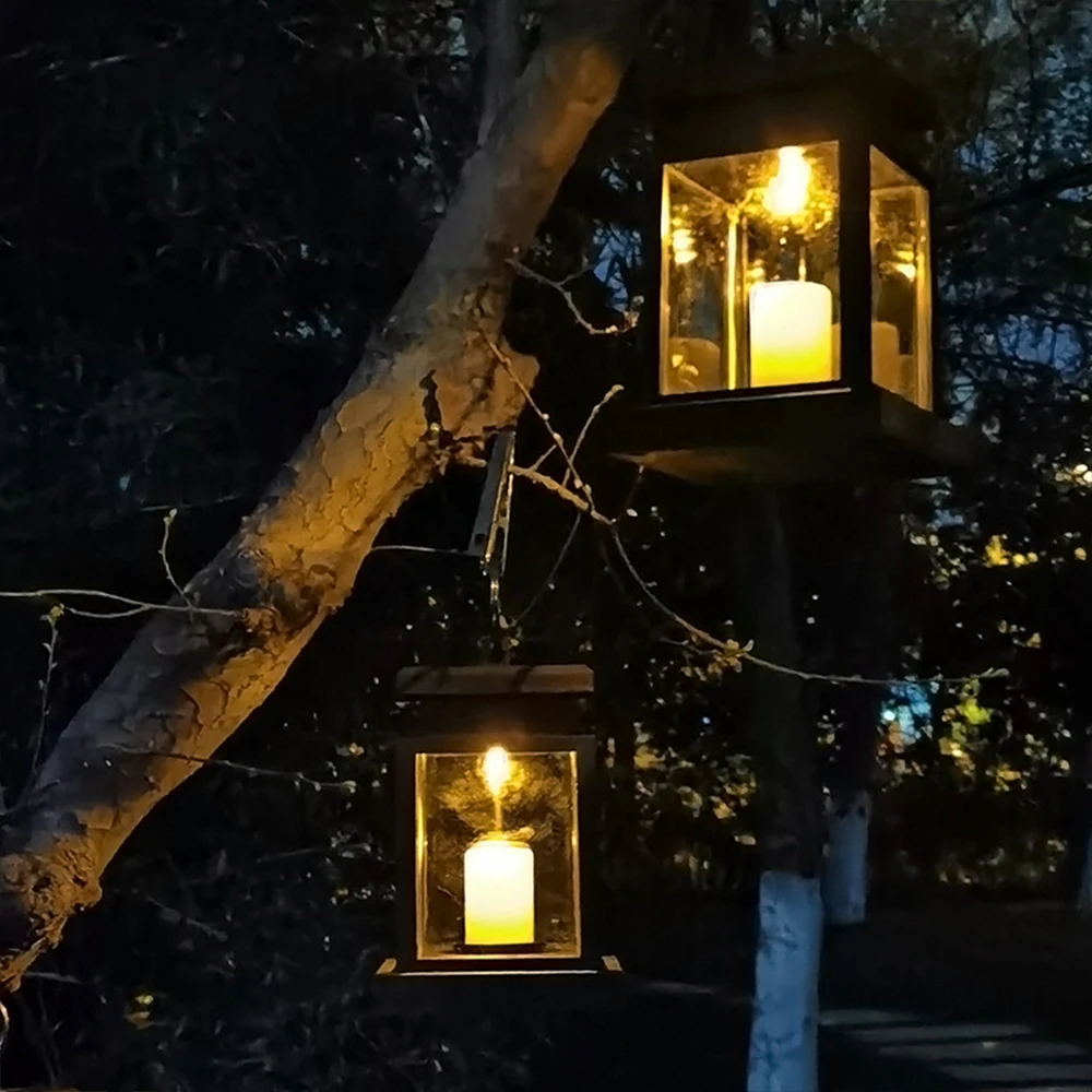 Lanterns Hanging From Trees