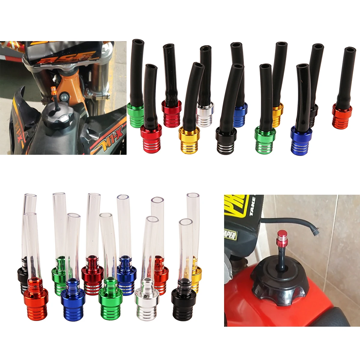 CNC Fuel Tank Air Vent Gas Cap oil Vent For Motorcycle Motocross SX F ...