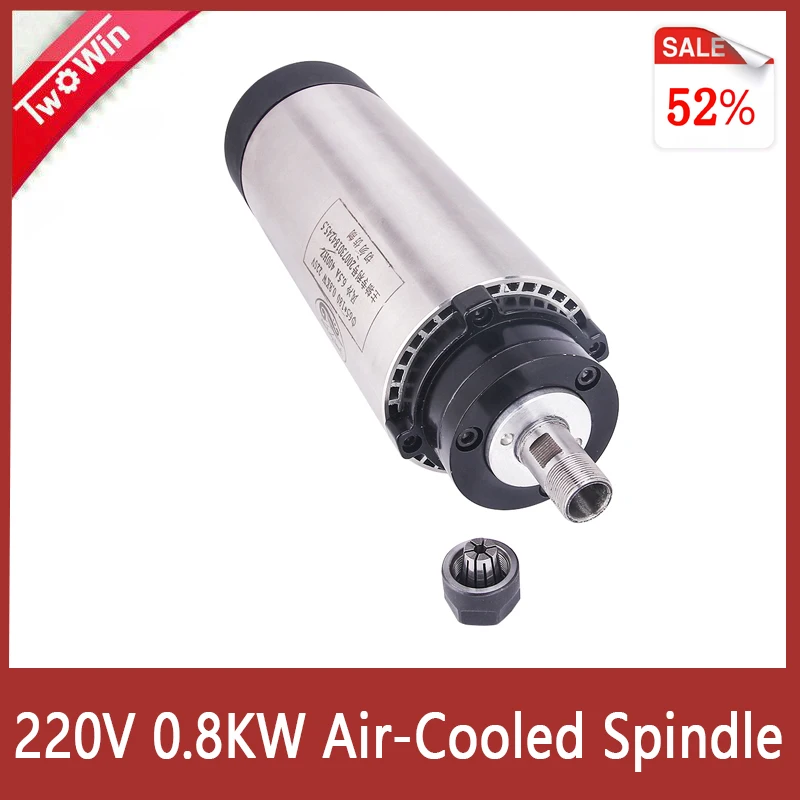 0-8kw-Air-cooled-Spindle-Motor-110V-220V-Spindle-24000rpm-800W-65mm ...