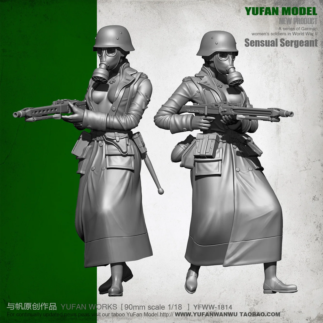 YUFAN Model 1/18 Resin Figure Model Kits Self assembled YFWW 1814|Model ...