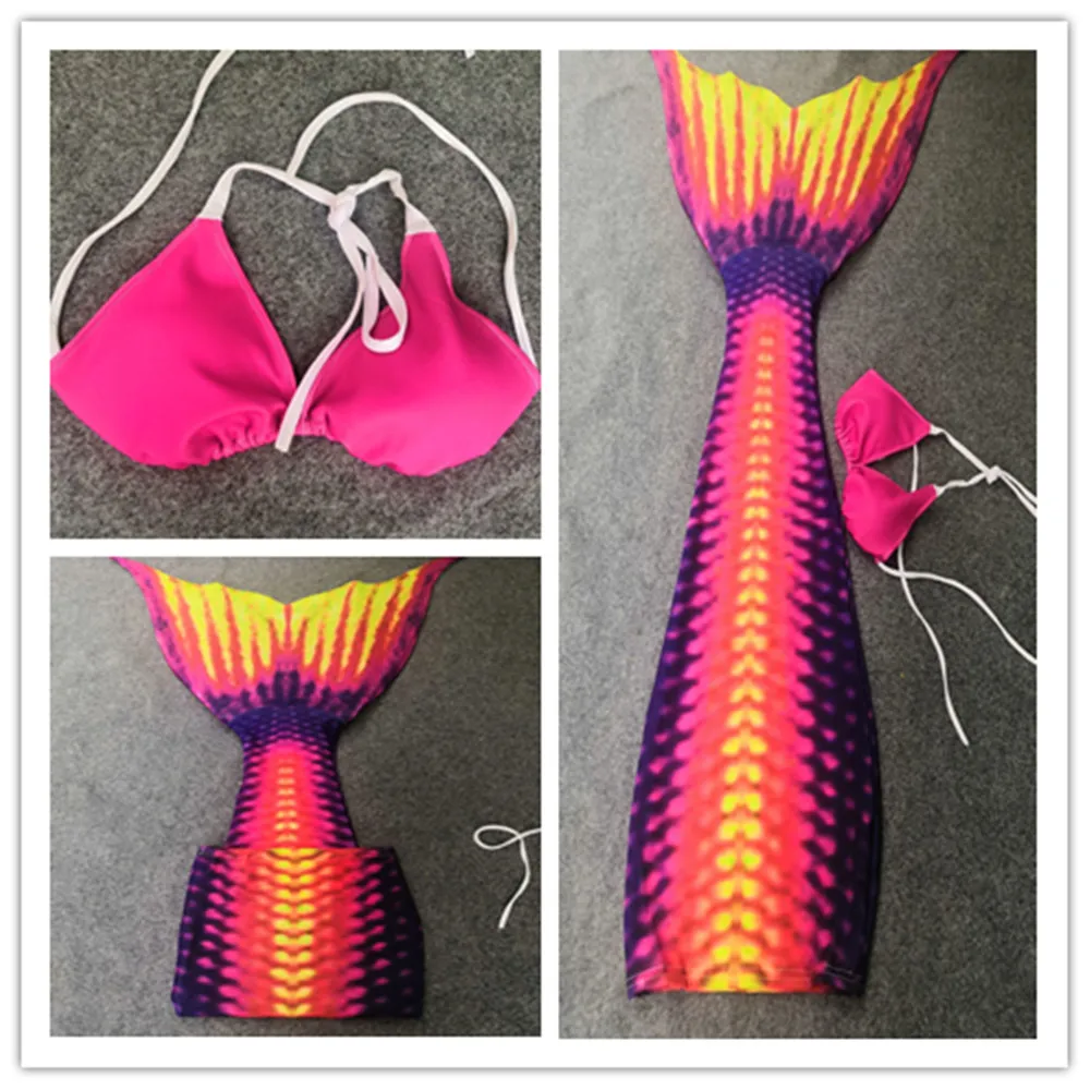 Customize HOT Little Mermaid Tails With Monofin Swimwear for Kids Girls ...