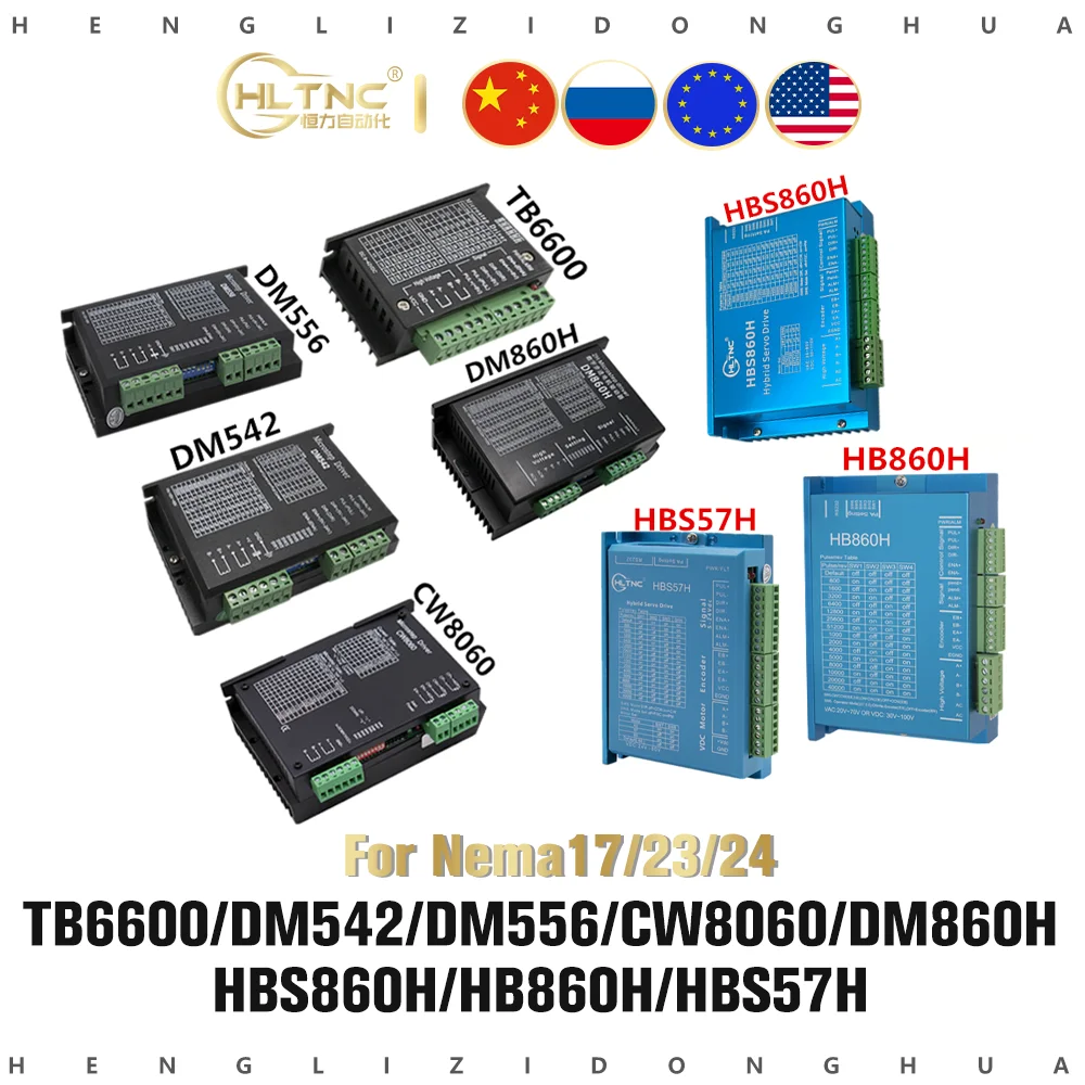 HBS86H/HBS860H/TB6600/DM542/DM556/CW8060/DM860H /HBS57H hybrid step ...