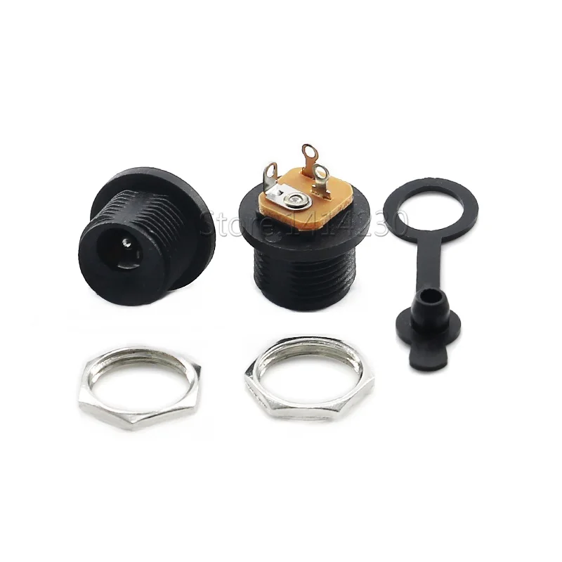 10PCS Hight Quality DC Power Female Socket 5.5x2.5mm with waterproof ...