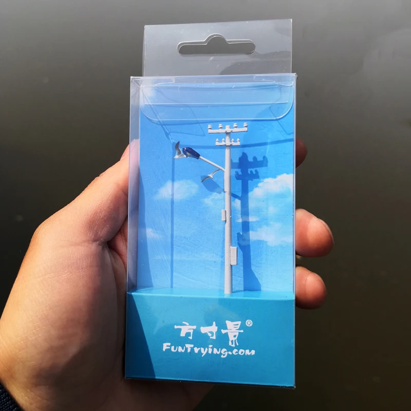 N-Scale-Model-utility-pole-with-light-1-160-model-street-lights-for ...