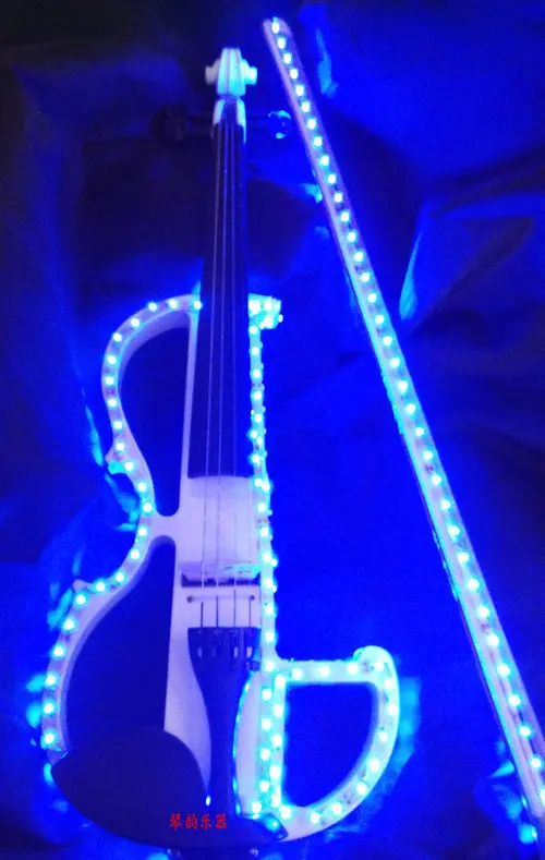 Illuminated electronic violin props stage performance furnishings ...