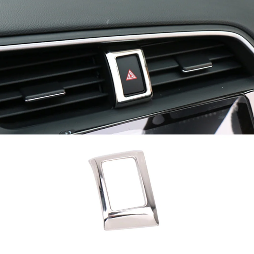 1PC Car Center Console Emergency light Warning Light Frame Styling ...