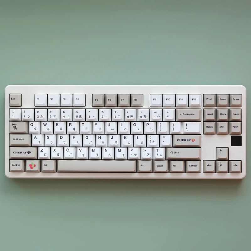 147 Keys/set GMK Classic Retro Zhuyin Keycaps PBT Dye Sublimation Gray ...
