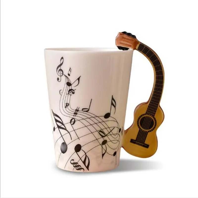 Novelty-250ml-Ceramic-Cup-Piano-Violin-Guitar-Mug-Personality-Music ...