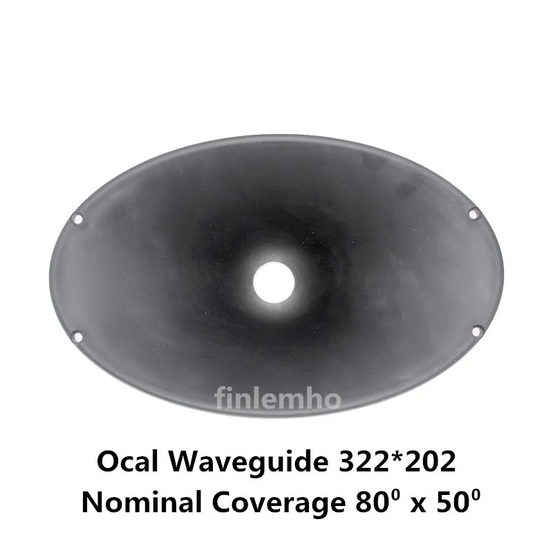 1PC DJ Speaker Tweeter Horn 1.4" Throat Oval Waveguide 80° x 50° For ...