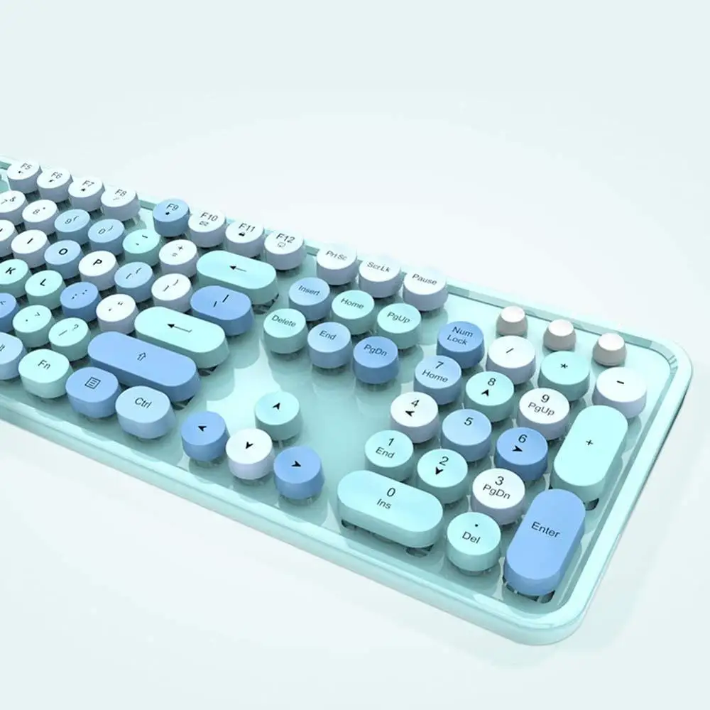 Wireless Keyboard Mouse 2.4Ghz Gaming Mechanical Feeling Float keycap ...