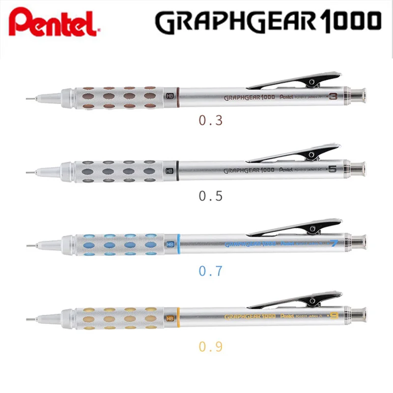 1PC Pentel GraphGear 1000 mechanical pencil 0.3/0.5/0.7/0.9mm ...