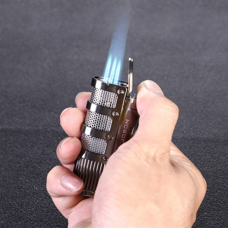 Windproof-Torch-Jet-Turbo-Gas-Lighter-1300-C-Metal-Three-Nozzles-Butane ...