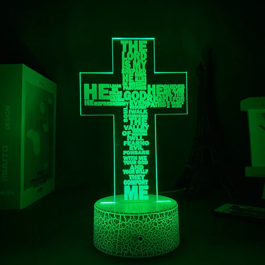 Green Christian Cross