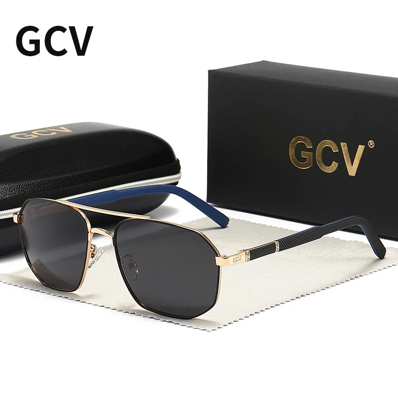 GCV-gafas-de-sol-polarizadas-cuadradas-cl-sicas-para-hombre-lentes-con ...