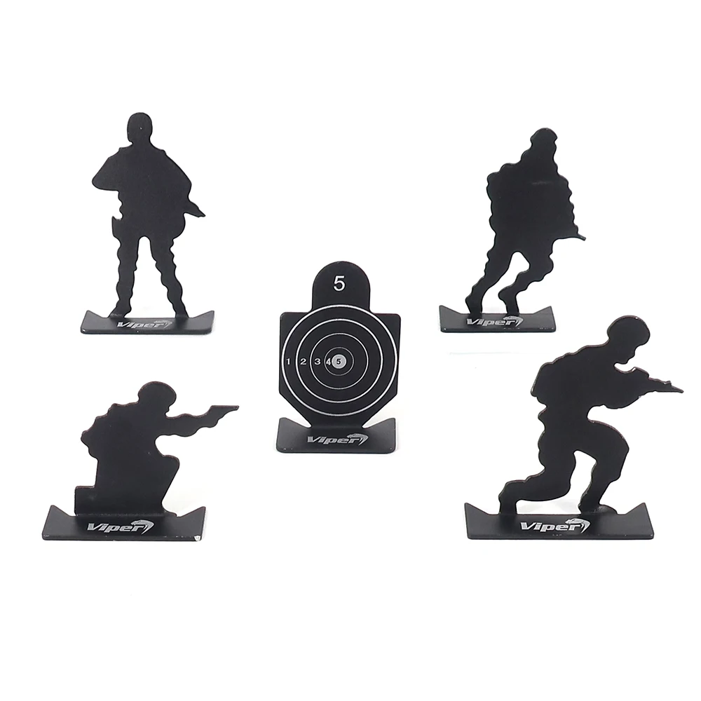 5pcs-Frosted-Matte-Metal-Aluminum-Shooting-Targets-Set-Soldier-Shape ...
