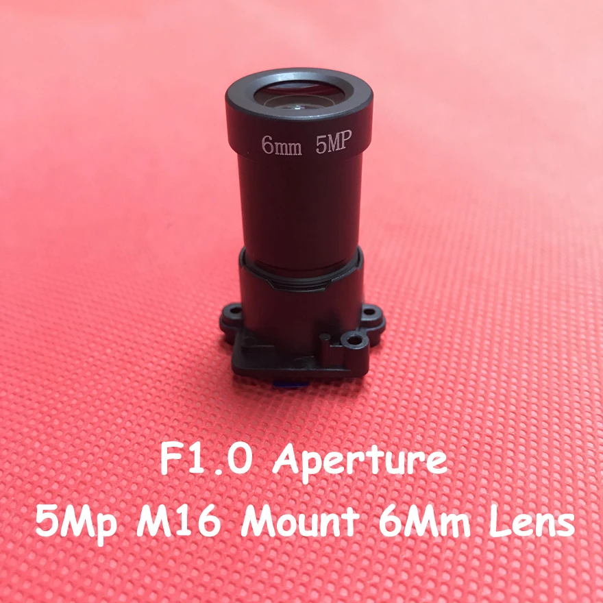 5.0 Megapixel F1.0 Aperture 6Mm Cctv Lens For Imx327 Imx291 Imx307 Ipc ...