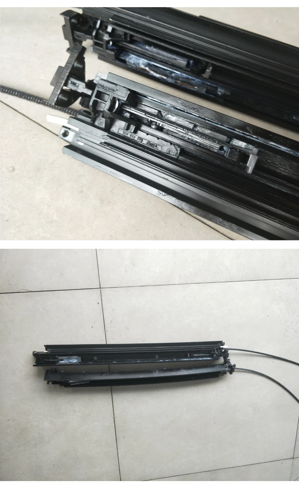 RS01 파노라마 썬 루프 가이드 레일 프레임 트랙 벤츠 C W205 GLC W253 유리 채광창 슬라이드 2057800175/ ...